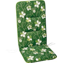 Best Sesselauflage, beige|grün|weiß
