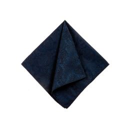 MONTI Einstecktuch TITAN, Paisley-Muster, Hochwertig verarbeitetes Einstecktuch handrolliert, blau