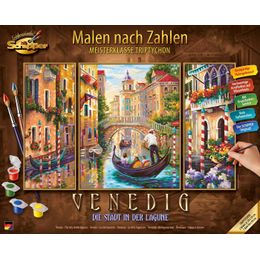 Schipper Malen nach Zahlen Meisterklasse Triptychon - Venedig - Die Stadt in der Lagune, Made in Germany, bunt