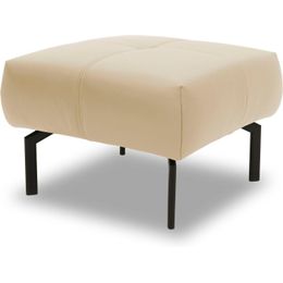 DOMO collection Hocker 100010, Wahlweise mit oder ohne Kranz in Wildeiche-Optik, beige