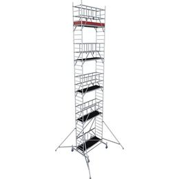 Krause Fahrgerüst ProTec XS Alu-FaltGerüst, (Set), Arbeitshöhe: 10,8 Meter, grau