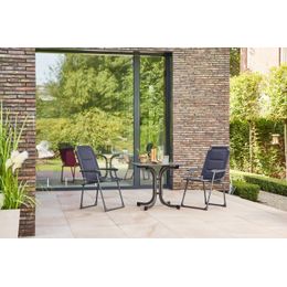 siena GARDEN Garten-Essgruppe Premium, (3-tlg), schwarz