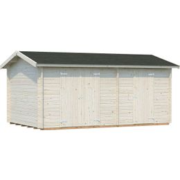 Palmako Gerätehaus Jari, BxT: 550x346 cm, natur, beige