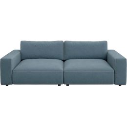 Gallery M branded by Musterring Big-Sofa LUCIA, in vielen Qualitäten und 4 unterschiedlichen Nähten, 2,5-Sitzer, blau