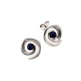 ZEEme Paar Ohrstecker 925 Sterling Silber Perle schwarz, weiß