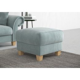 Home Affaire Hocker Queenie Hocker, Praktischer Hocker mit softem, weichem Sitzkomfort, blau