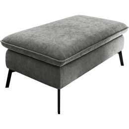 3C Carina Hockerbank Haya, passend zum Haya"-Recamieren-Ecksofa, Bodenfreiheit 18 cm, grau