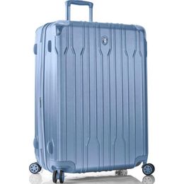 Heys Hartschalen-Trolley Xtrak, 76 cm, 4 Rollen, Reisegepäck Koffer groß Reisekoffer TSA Schloss Volumenerweiterung, blau