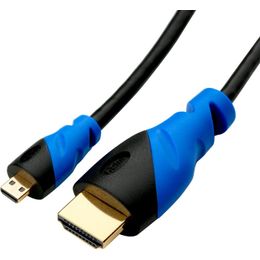 CSL HDMI Kabel, 3-fach geschirmt, verschiedene Längen Audio- & Video-Kabel, HDMI, (500 cm), schwarz
