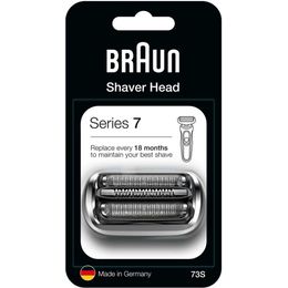 Braun Ersatzscherkopf Series 7 73S, für Series 7 Elektrorasierer ab 2020, silberfarben