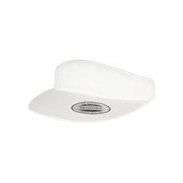 Flexfit Flex Cap Flexfit Snapback Flat Round Visor Cap, weiß