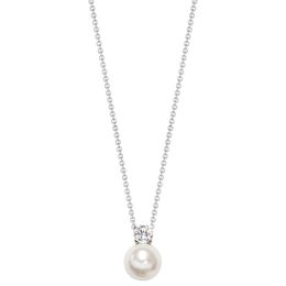 Nana Kay Kette mit Anhänger Fashion Pearl, ST696, mit Zirkonia und Muschelkernperle, silberfarben|weiß