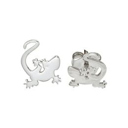 Jobo Paar Ohrstecker Gecko, 925 Silber, silberfarben