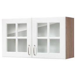 Wiho-Küchen wiho Küchen Glashängeschrank Tilda, beige|weiß