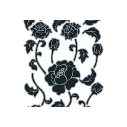Komar Wandtattoo Tiffany, 50x70 cm (Breite x Höhe), selbstklebendes Wandtattoo, schwarz