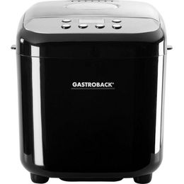 Gastroback Brotbackautomat 42822, 19 Programme, 600 W, schwarz|silberfarben