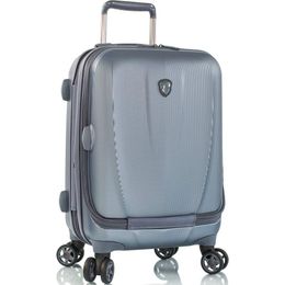 Heys Hartschalen-Trolley Vantage Smart Access, 53 cm, 4 Rollen, Handgepäck-Koffer mit Frontzugangsfach; mit gepolsterter Laptoptasche, blau