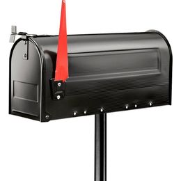 Burg Wächter Burg Wächter Briefkasten U.S. Mailbox, mit großem Fassungsvermögen, schwarz