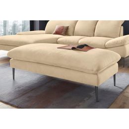 W.Schillig Hocker enjoy&MORE, Füße schwarz pulverbeschichtet, Breite 151 cm, beige