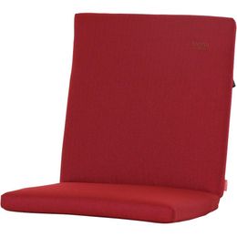 siena GARDEN Sesselauflage ASTER, 100 cm, Dessin Fish Bone, 100% recyceltem Polyester, in verschiedenen Farben, rot