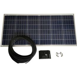 Sunset Solarmodul PV Solar SUNKIT Spar-Set, 65 W, Polykristallin, für Gartenhaus/Carport, silberfarben
