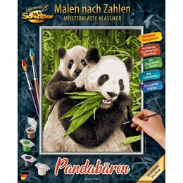 Schipper Malen nach Zahlen Meisterklasse Klassiker - Pandabären, Made in Germany, bunt