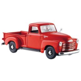 Maisto® Sammlerauto Chevrolet 3100 Pick-Up '50, Maßstab 1:25, aus Metallspritzguss, rot