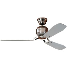 Hunter Deckenventilator Industrie II, 132cm Gebürstetes Chrom, 132cm, silberfarben