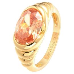 XENOX Fingerring XS ETERNAL, XS91372, XS91373G, mit Zirkonia (synth), gelb|goldfarben|orange