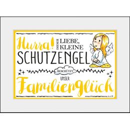 queence Bild Schutzengel Familienglück, Engel (1 St), gelb