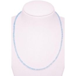 Firetti Kette ohne Anhänger Schmuck Geschenk Silber 925 Halsschmuck Halskette Blautopas, Made in Germany - mit Blautopas, blau|silberfarben
