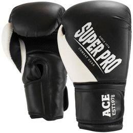Super Pro Boxhandschuhe Ace, schwarz|weiß