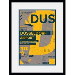 queence Bild DUS AIRPORT, Flugzeuge (1 St), gelb