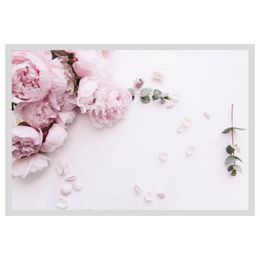 queence Bild Grete, Blumen, Rosen, gerahmt, rosa