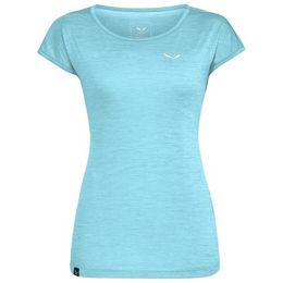 Salewa - Women's Puez Melange Dry S/S Tee - T-Shirt Gr 46 blau