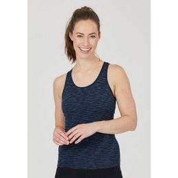 Endurance Tanktop Crina mit nahtloser Verarbeitung, blau