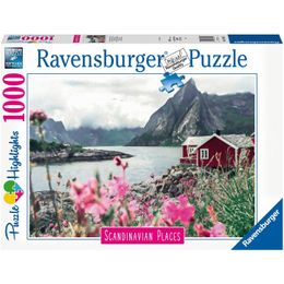 Ravensburger Puzzle Reine, Lofoten, Norwegen, 1000 Puzzleteile, Made in Germany, FSC® - schützt Wald - weltweit, bunt