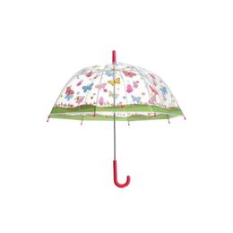 Rivanto Stockregenschirm, Kinderschirm Schmetterlinge transparent Ø 70