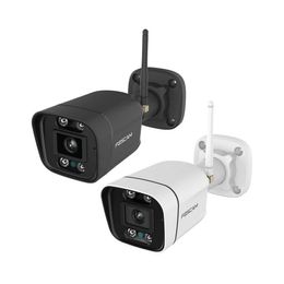 Foscam V5P 5 MP Dual-Band WLAN Überwachungskamera (mit integriertem Scheinwerfer und einer Alarmsirene