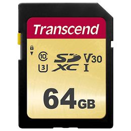 Transcend SDXC-Karte 64GB Class 10 UHS-I Speicherkarte