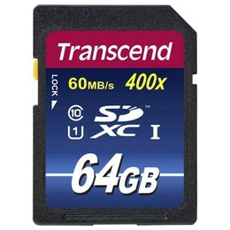 Transcend 64GB SDXC Karte Premium Class 10 Speicherkarte
