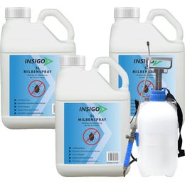 INSIGO Insektenspray Anti Milben-Spray Milben-Mittel Ungezieferspray