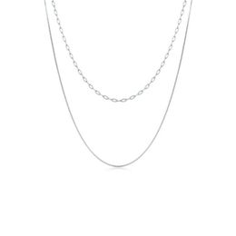 Elli Ketten-Set Layer Basic Glieder Chains 925 Silber