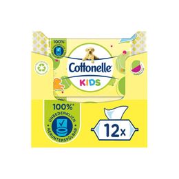 Cottonelle® Toilettenpapier Feuchtes Toilettenpapier Kids 12 x 42 Toilettentücher für Kinder (Vorratspackung 12 x 42 Tücher)