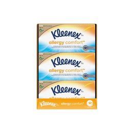 Kleenex Papiertaschentücher Kosmetiktücher Allergy Comfort Taschentücher für Allergiker 12x56 St.