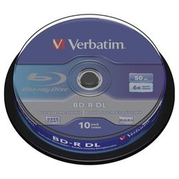 Verbatim Blu-ray-Rohling BLU-RAY -R DL 50 GB 6x 10er Spindel