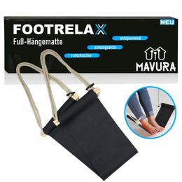 MAVURA Hängematte FOOTRELAX Tragbare Premium Fuß-Hängematte Büro Schreibtisch