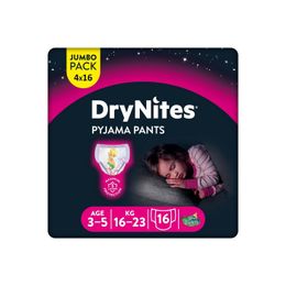 HUGGIES Windeln DryNites Nacht-Windeln Mädchen 3-5 Jahre (16-23kg)