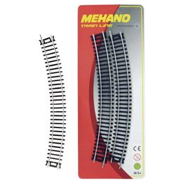Mehano Spielzeug-Eisenbahn H0 4er Set gebogenes Gleis