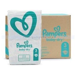 Babywindeln Pampers Baby Dry Größe 3 Midi 6-10 kg 198 Stück Maxipack, für bis zu 100 % Auslaufschutz die ganze Nacht